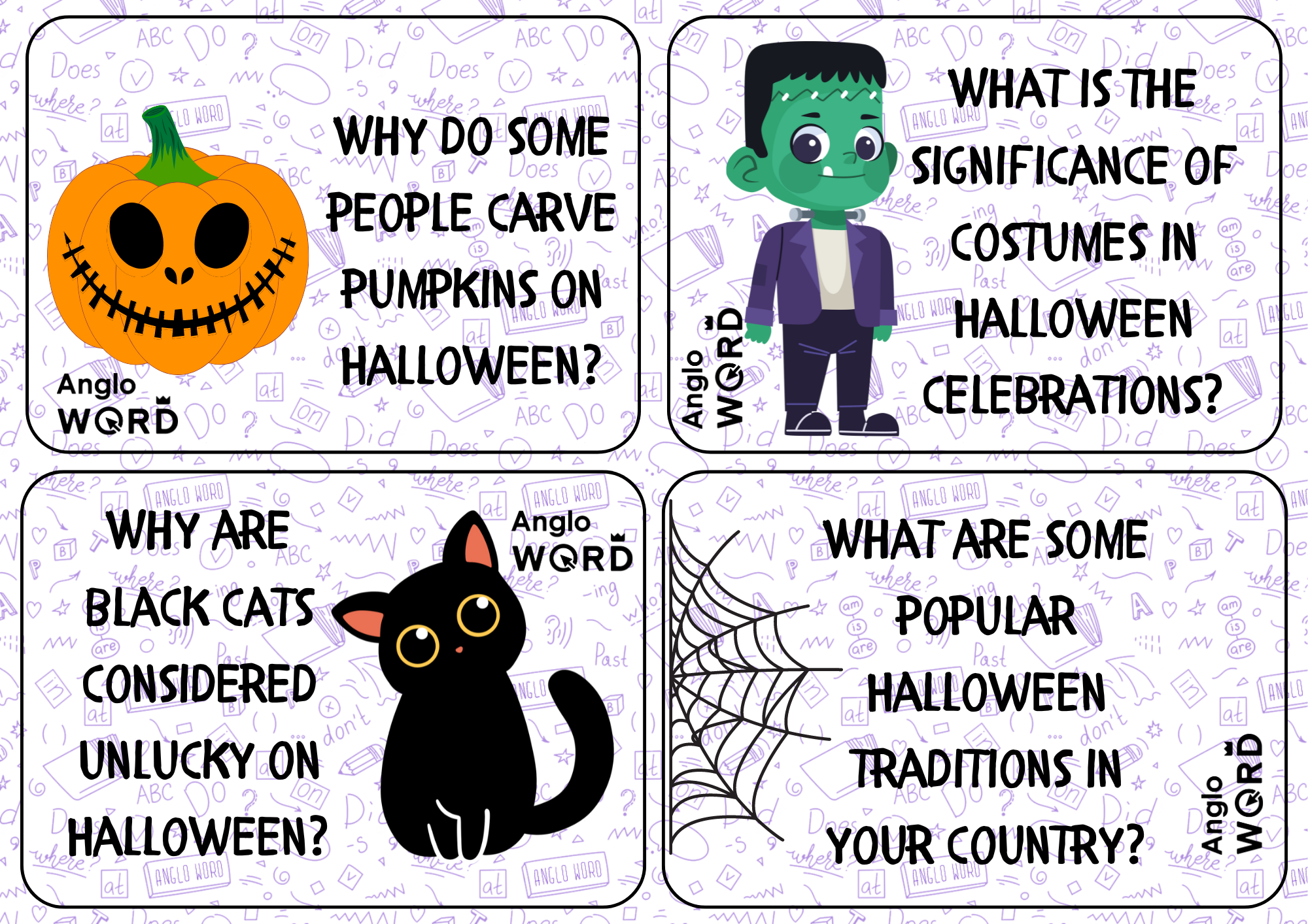 Разработки для уроков английского языка: Halloween